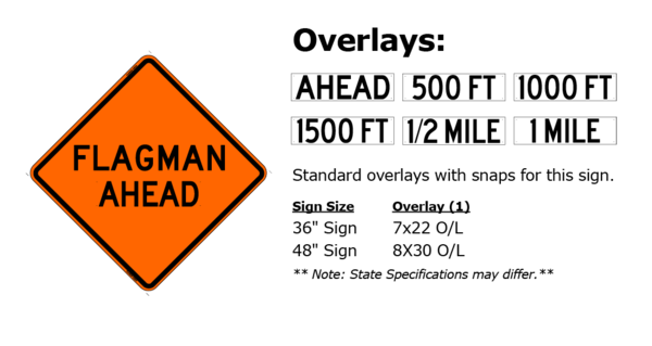 Flagman Ahead (RUS) - Bone Safety Signs