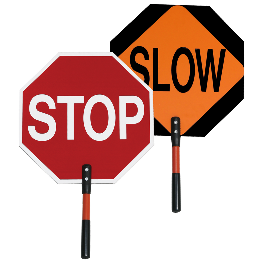 Stop / Slow Paddle - Bone Safety Signs