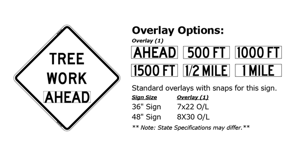 Tree Work Ahead (RUS) - Bone Safety Signs