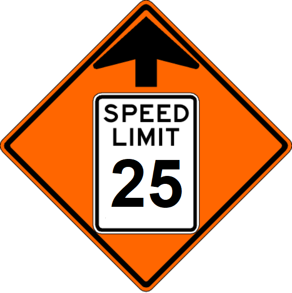 Speed Limit Sign 25